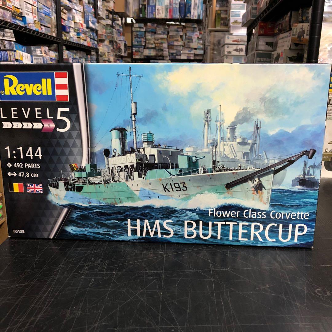 1/144 Revell HMS Buttercup Flower Class Corvette Model Kit, Hobbies ...