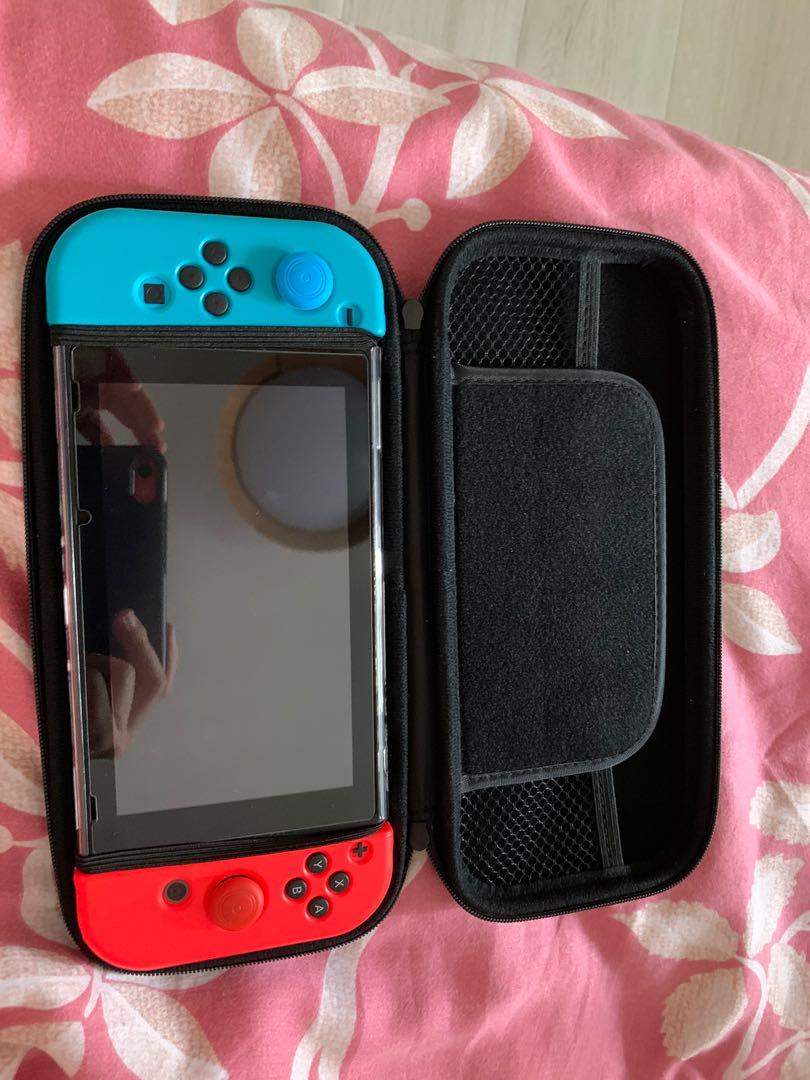 日本 switch 主機 紅藍 大電版 99%新, 電子遊戲, 電子遊戲機, Nintendo 任天堂 - Carousell