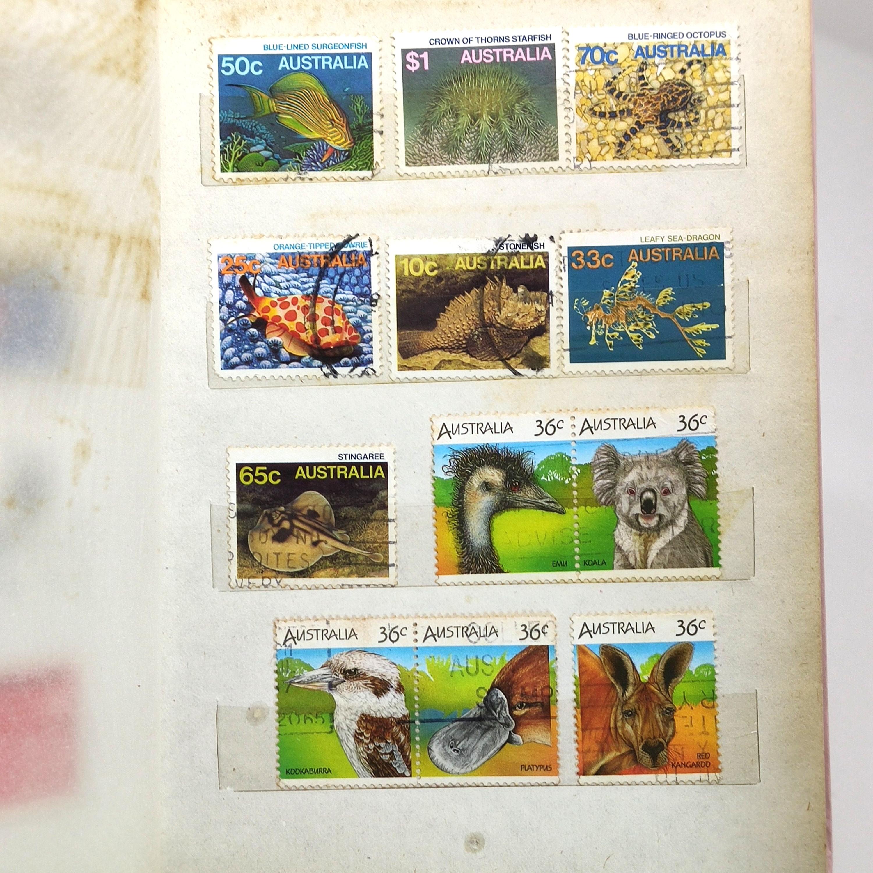 Australia Stamps Album aboriginal art koala platypus bat wallaby ...
