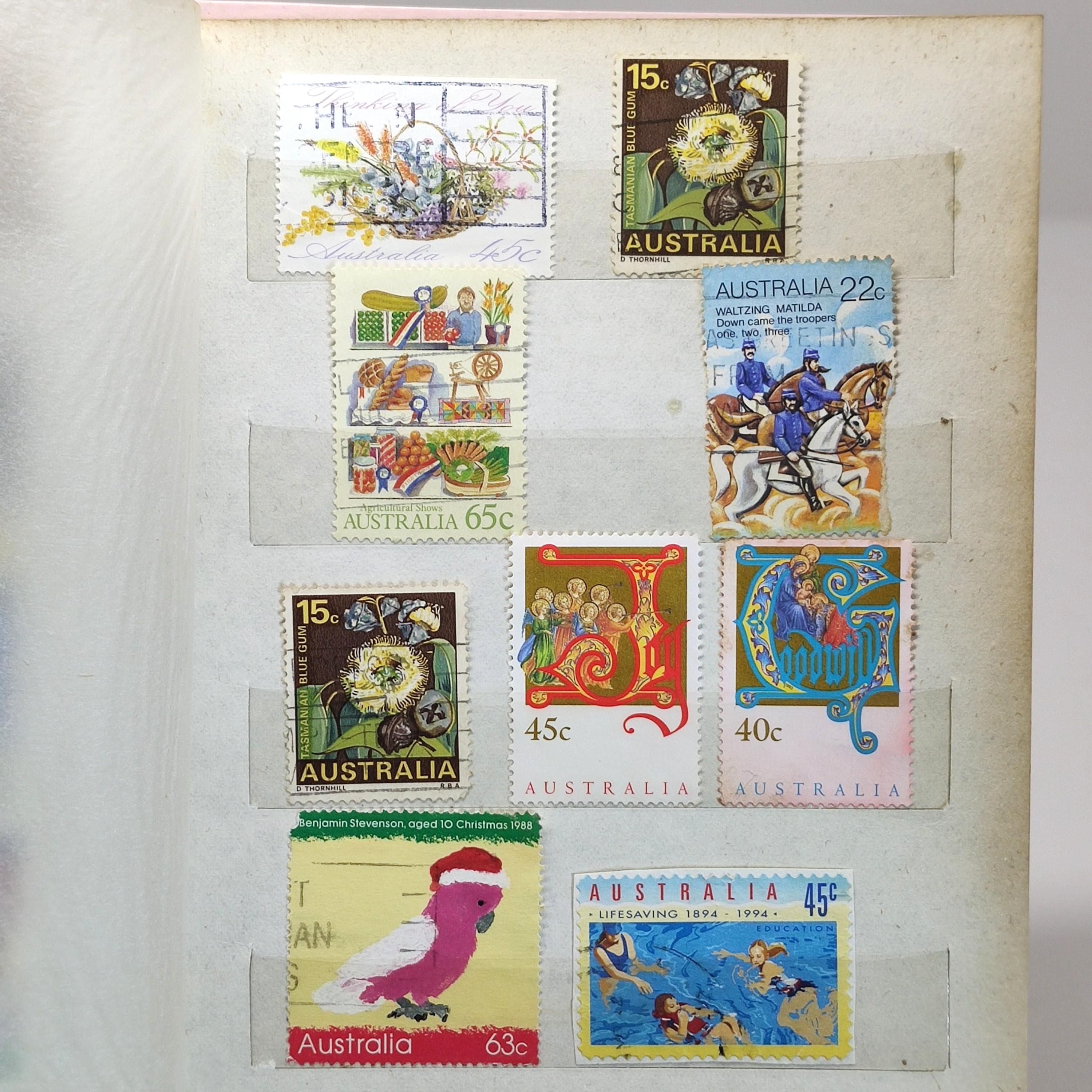 Australia Stamps Album aboriginal art koala platypus bat wallaby ...