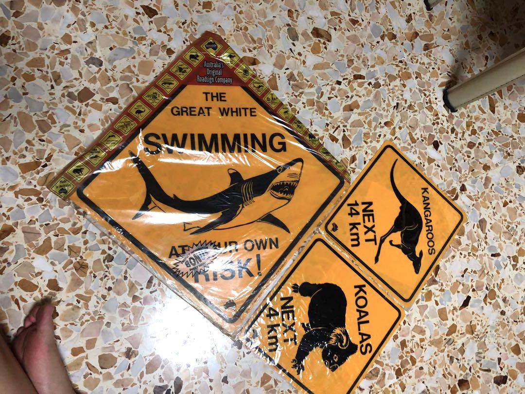 Australian Yellow Road Signs, Everything Else on Carousell