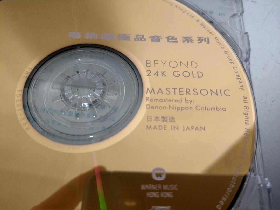 BEYOND 24K GOLD MASTERSONIC CD, 華納超極品音色系列24K 金碟, 精選金曲16首， 日本製造MADE IN ...