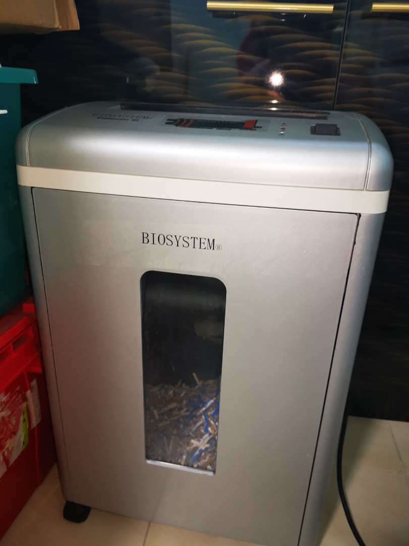 Biosystem Platinum III Shredder, Computers & Tech, Office & Business ...