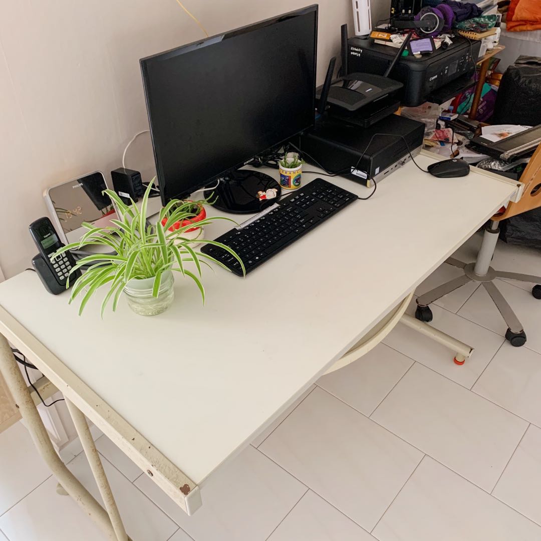 Computer Table with Keyboard Drawer, Furniture & Home Living, Furniture ...