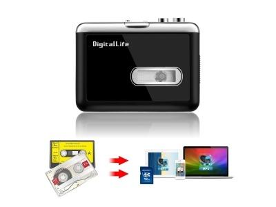 DigitalLife Stand-Alone Stereo Cassette Player Converter Digitizer ...