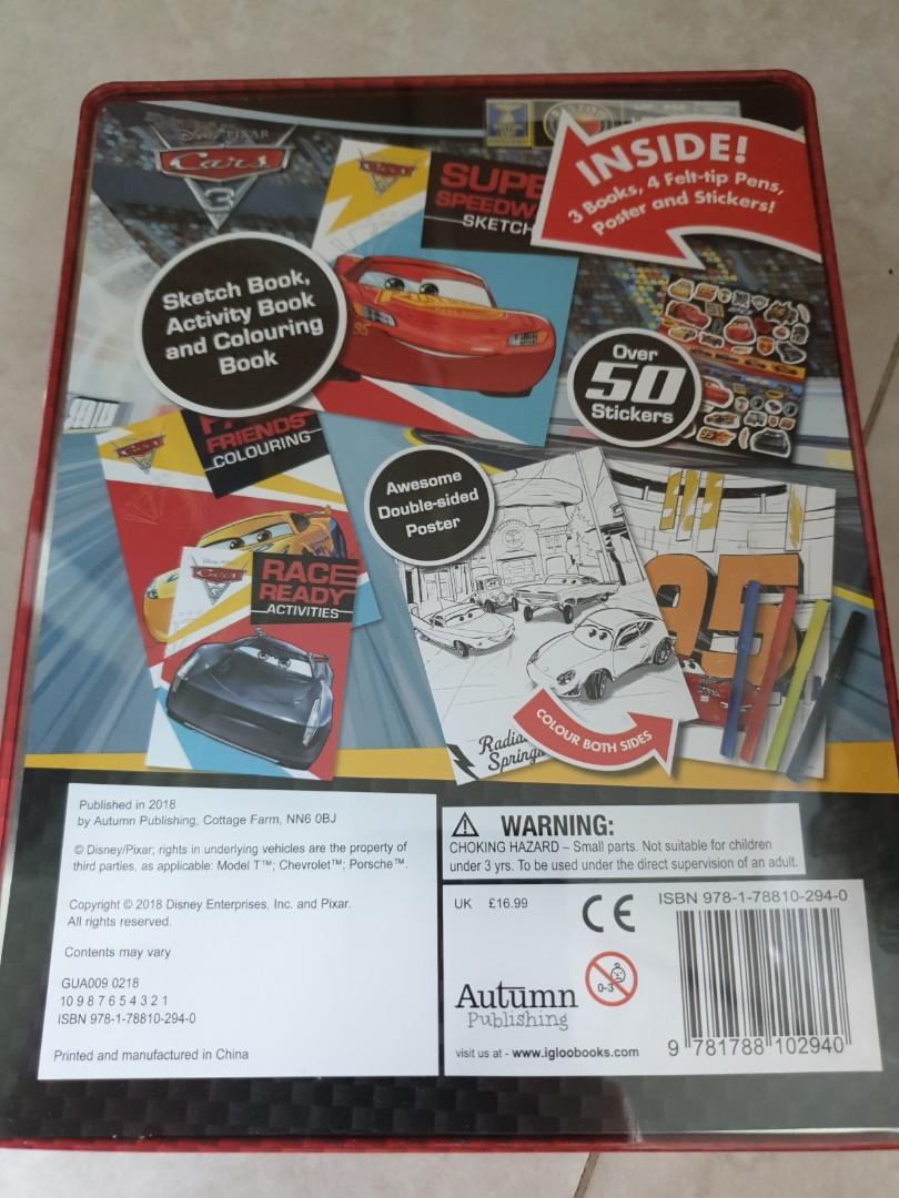 Disney PIXAR Cars activity box, Hobbies & Toys, Books & Magazines ...