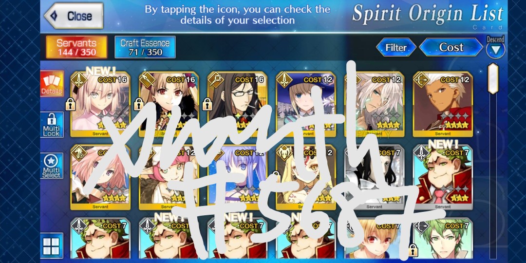 FGO NA 3 SSR Starter, Video Gaming, Gaming Accessories, Game Gift Cards & Accounts on Carousell