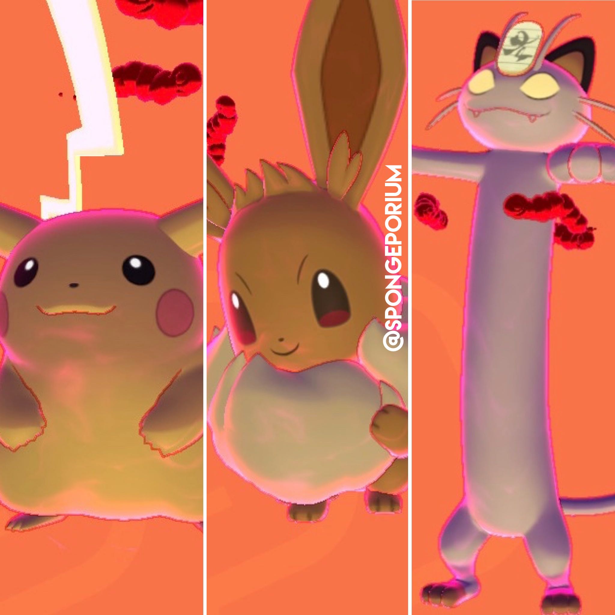GMAX Pikachu/Eevee/Meowth (Pokemon Sword & Shield), Toys & Games, Video ...