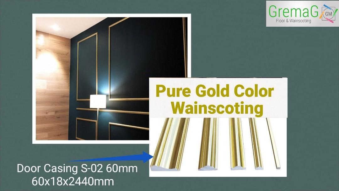 GOLD Wainscoting, Furniture & Home Living, Home Decor, Vases ...