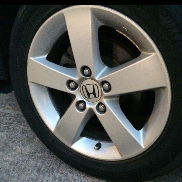 Honda Civic FD Stock Rim with Tyres, Car Accessories, Tyres & Rims on ...