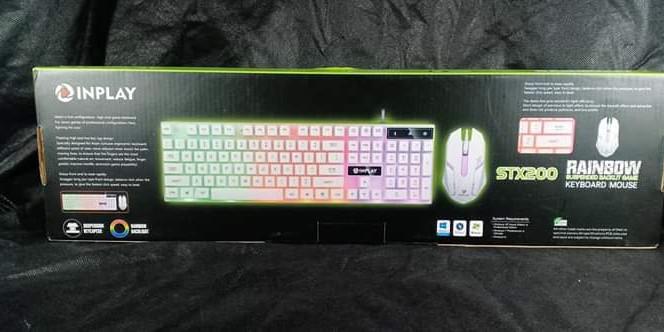 Inplay Rainbow Keyboard with Mouse, Computers & Tech, Parts ...