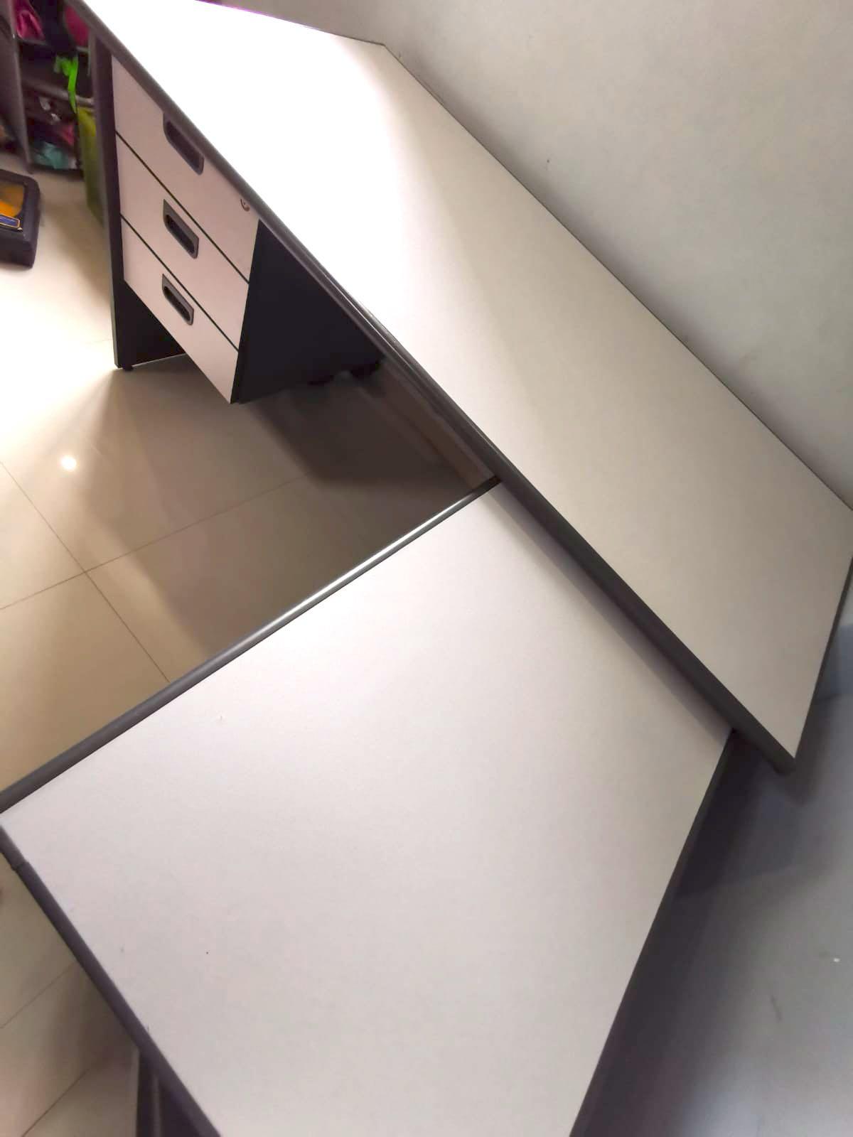 L shape study table, Furniture & Home Living, Furniture, Tables & Sets ...