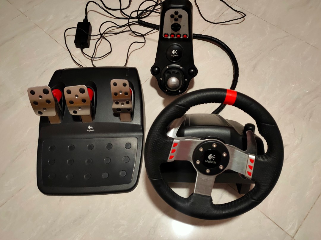 PS3 Logitech G27 Racing Wheel, Video Gaming, Gaming Accessories ...