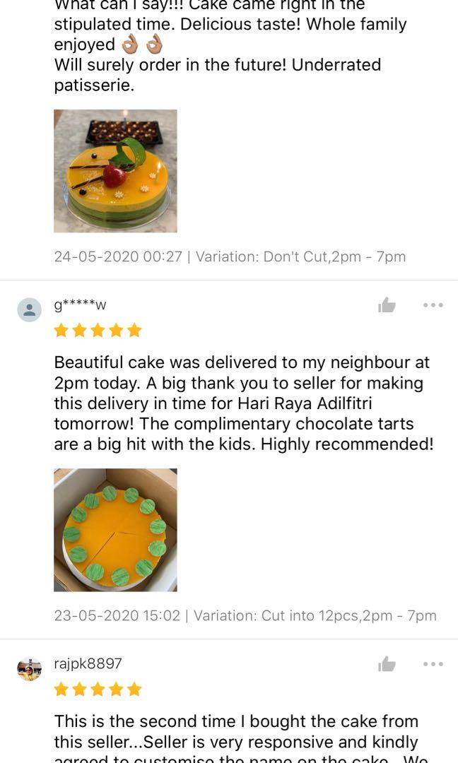 CAKE - Mango mirror mousse cake 1kg (Halal), Food & Drinks, Baked Goods ...