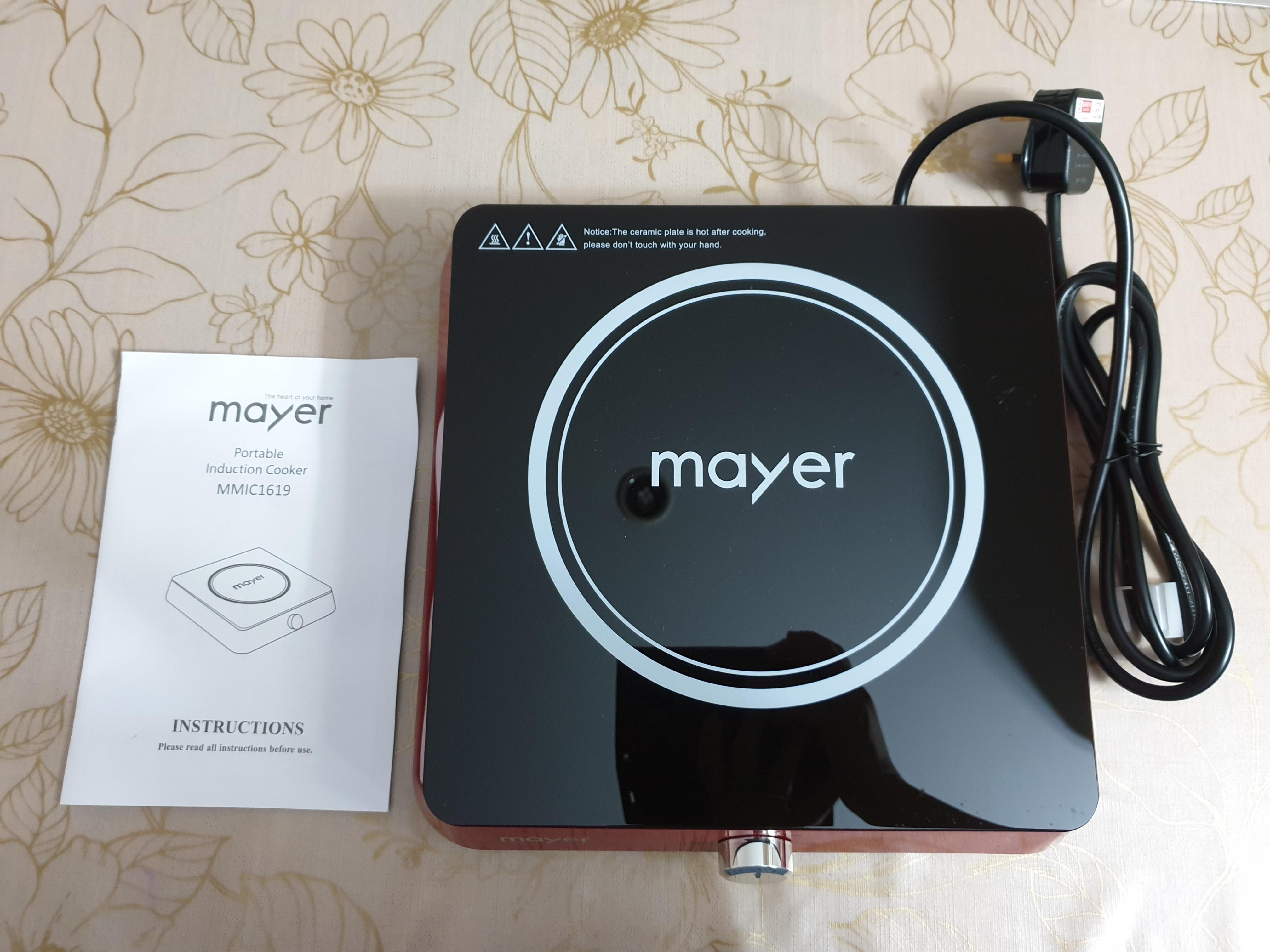 Mayer Induction Cooker Portable MMIC 1619, TV & Home Appliances ...