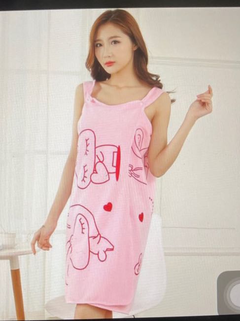 Microsoft towel bath robes magic bath towel, Women's Fashion, Maternity ...