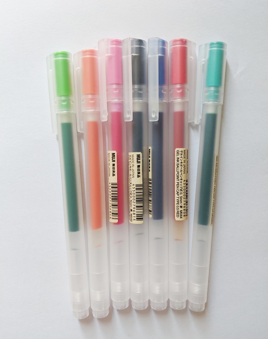 Muji pen assorted colours, Hobbies & Toys, Stationery & Craft ...