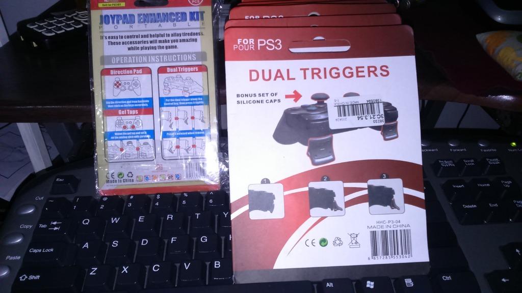 PS3/DS3/DualShock 3 Controller Trigger Extenders, Video Gaming, Gaming ...
