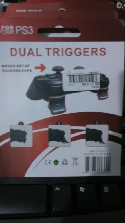PS3/DS3/DualShock 3 Controller Trigger Extenders, Video Gaming, Gaming ...