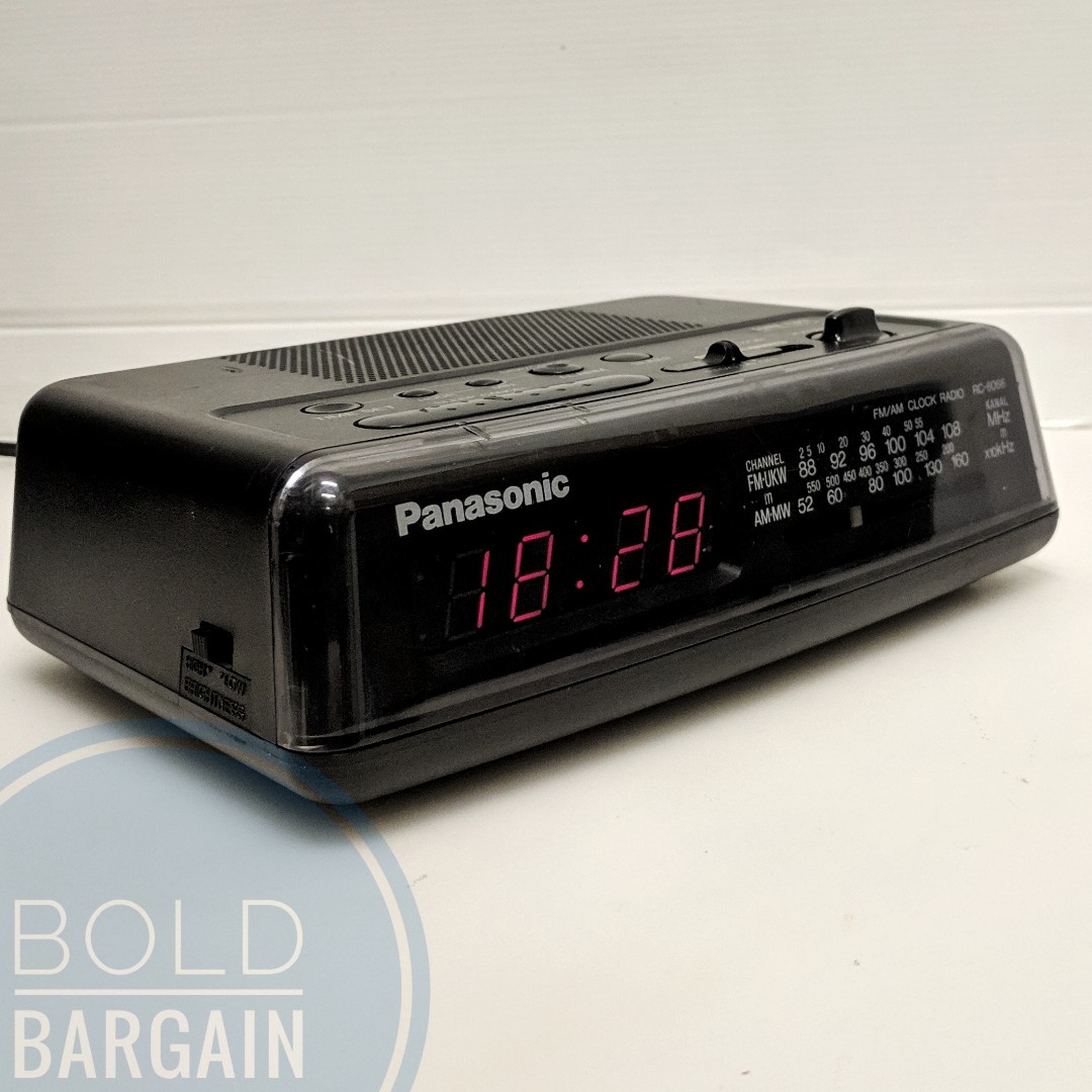 Rare Vintage Panasonic RC-6066 AM FM Radio Digital Alarm Clock ...
