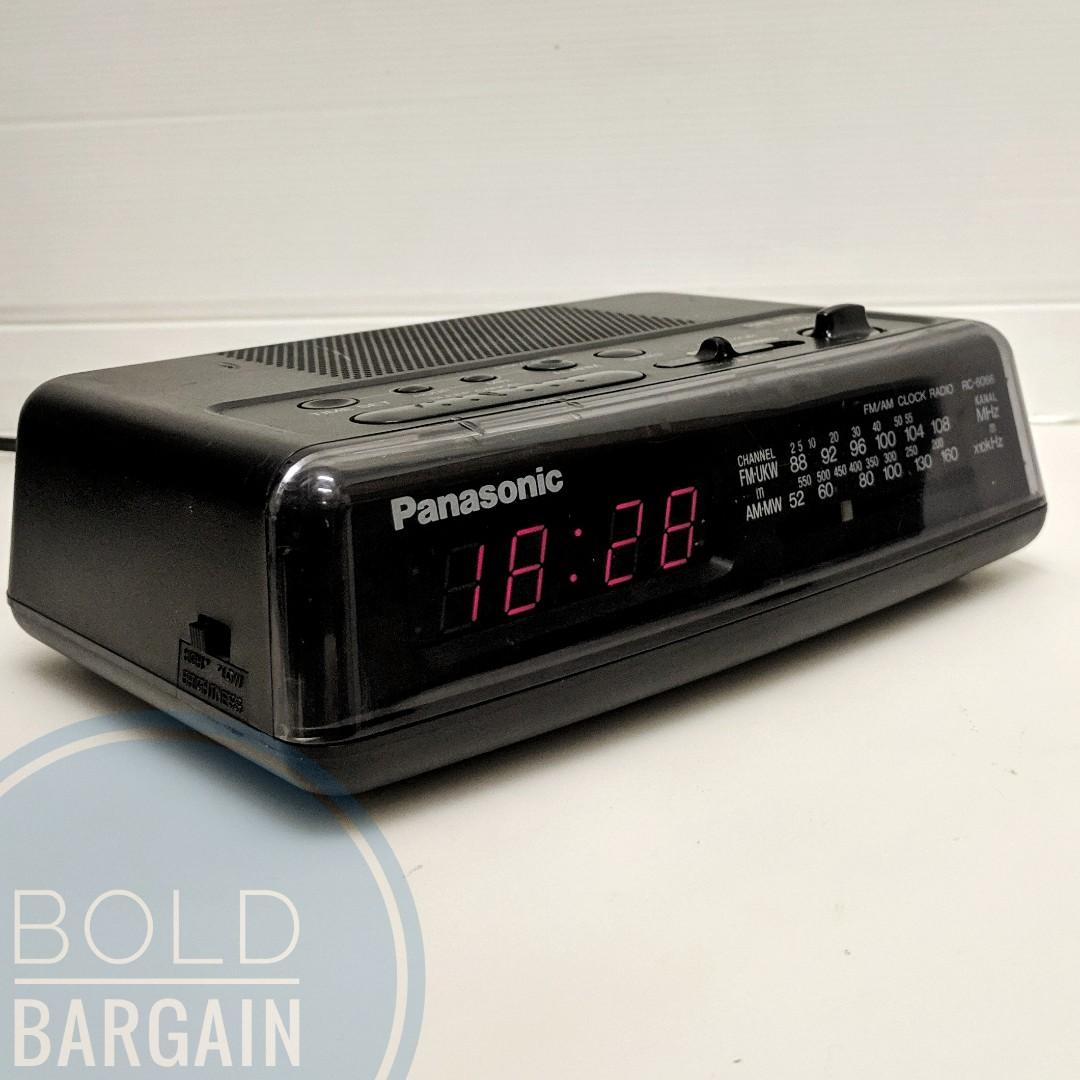 Rare Vintage Panasonic RC-6066 AM FM Radio Digital Alarm Clock ...