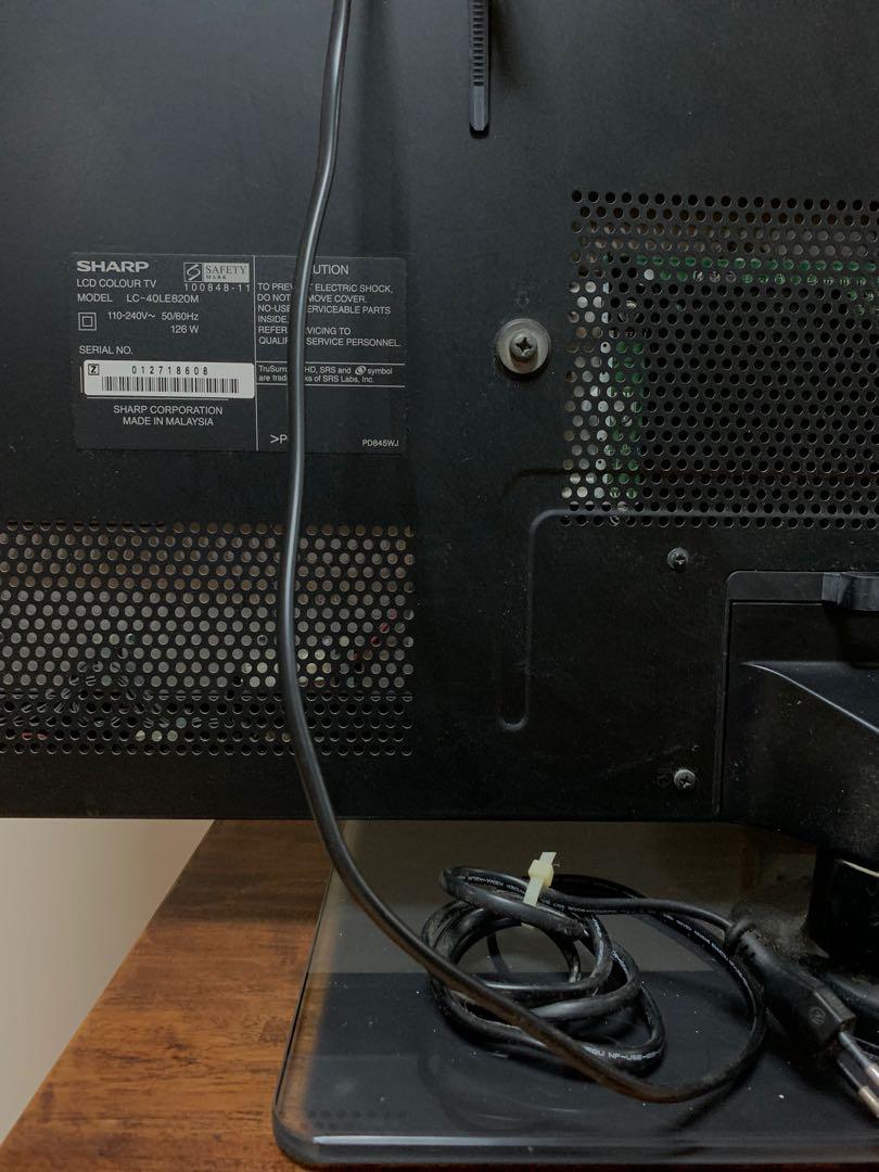 Sharp Aquos 40 Inch “Quattron” LED TV, TV & Home Appliances, TV ...