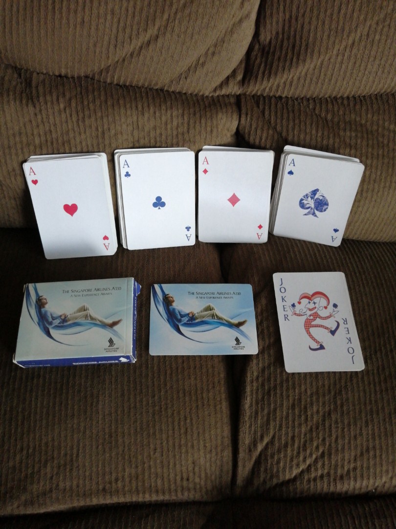 Singapore Airlines A330 Playing Cards, Hobbies & Toys, Toys & Games on ...