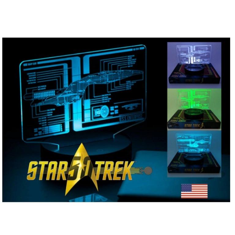 Star Trek Schematic Illuminated Display Light Lamp, Furniture & Home ...