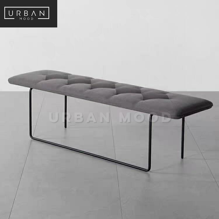 TOKI Minimalist Faux Leather Entryway Bench, Furniture, Tables & Chairs ...