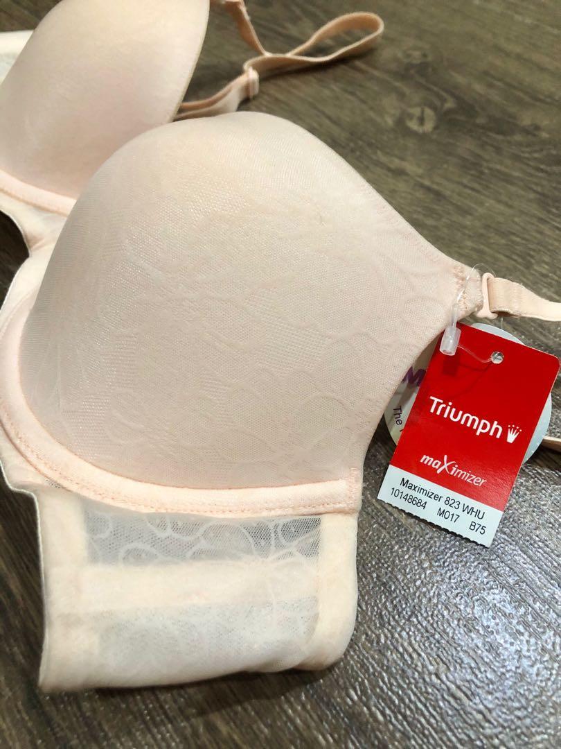 Triumph Maximizer Nude Bra, Women's Fashion, Undergarments & Loungewear ...