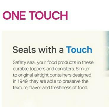 TUPPERWARE OT TOPPER & CANISTER SMALL, TV & Home Appliances, Kitchen ...