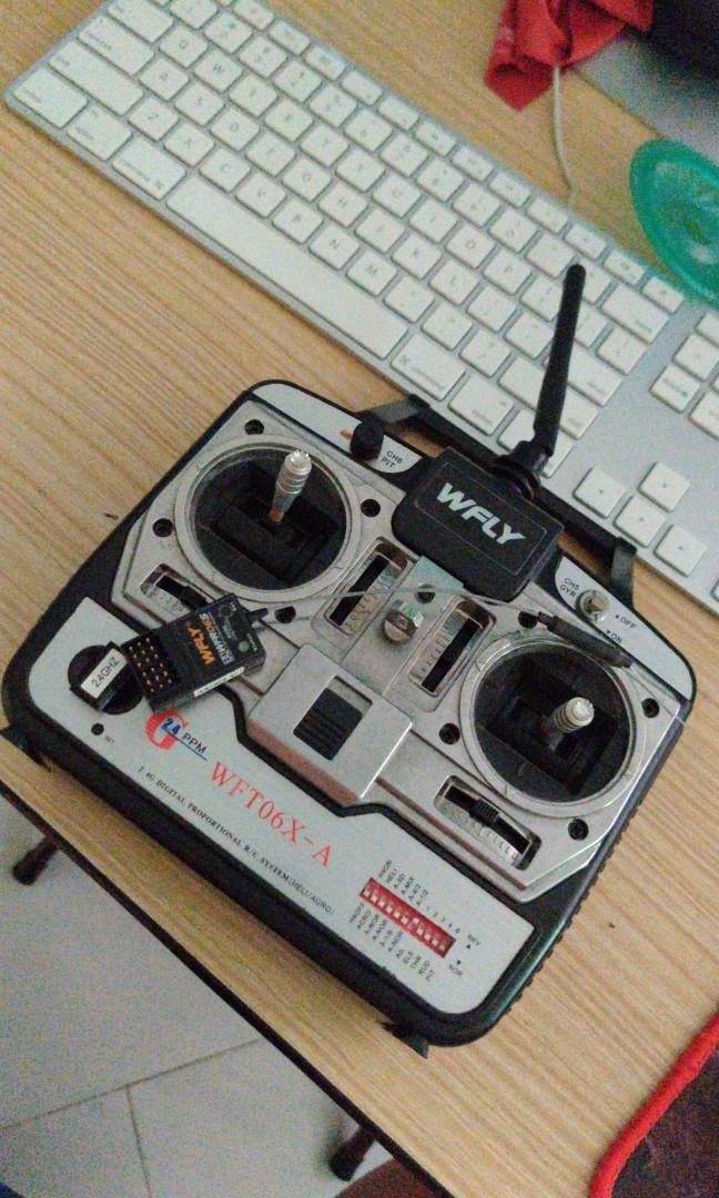 WFly WFT06X-A 6-Channel Radio Set Mode 2 + Receiver, Mobile Phones ...