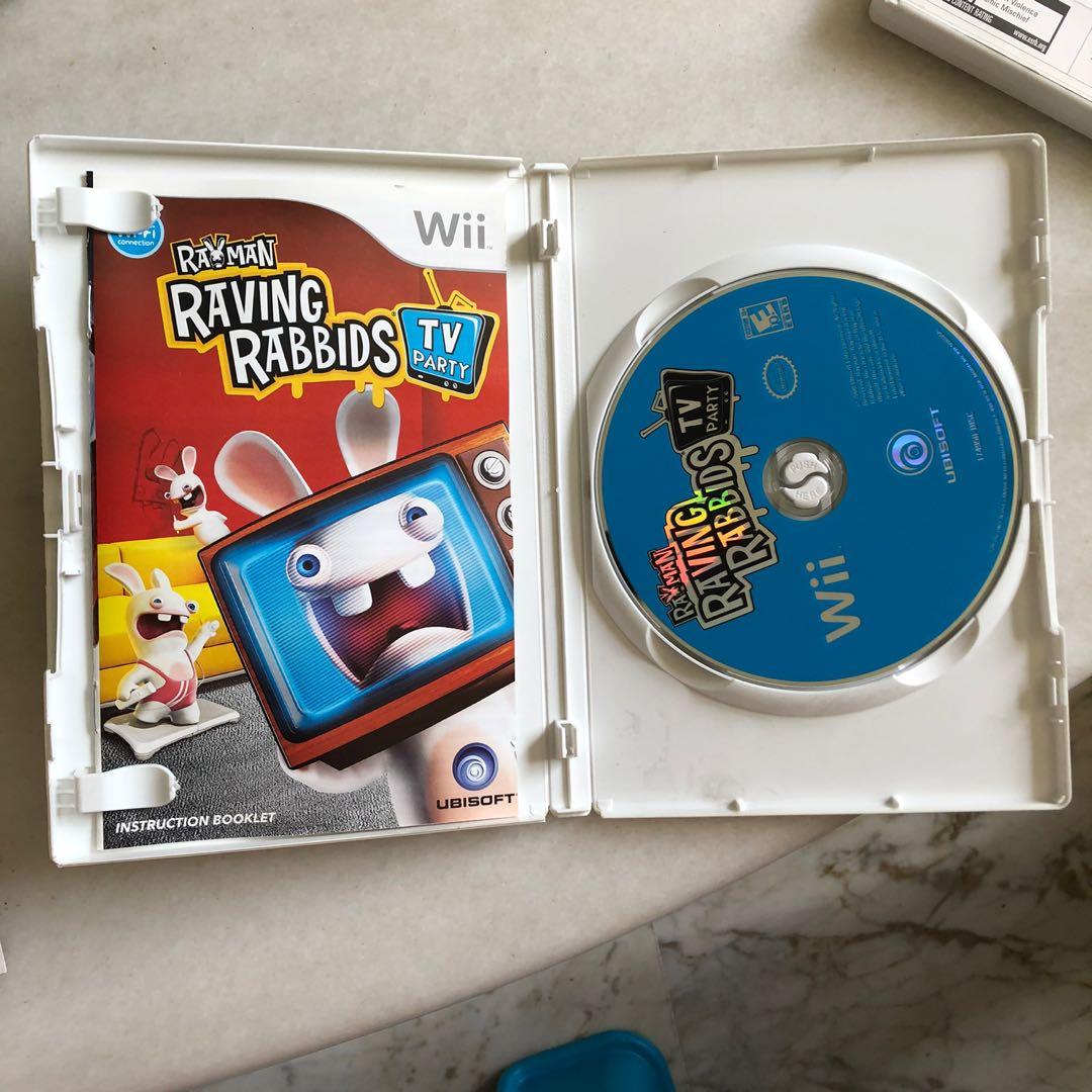 Wii / Wii U Rayman Raving Rabbids& Raving Rabbids TV Party Games, Video ...