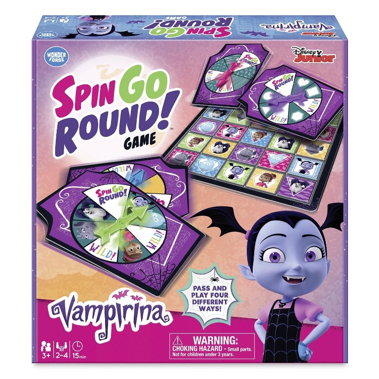 Wonder Forge Disney Junior Vampirina Spin Go Round! Game, Hobbies ...