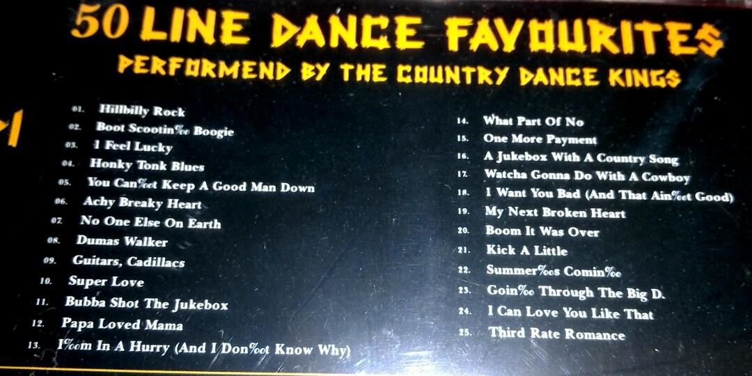 50 LINE DANCING TUNES - LINE DANCE FAVOURITES 2 CD, Hobbies & Toys ...