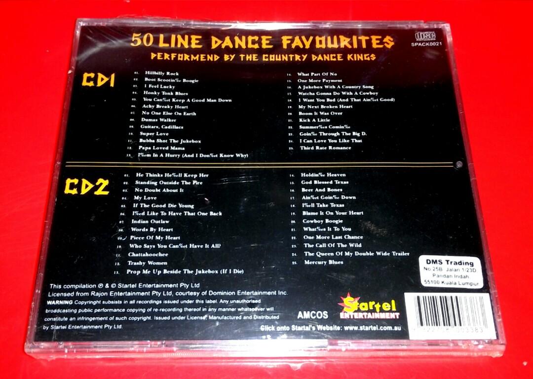 50 LINE DANCING TUNES - LINE DANCE FAVOURITES 2 CD, Hobbies & Toys ...