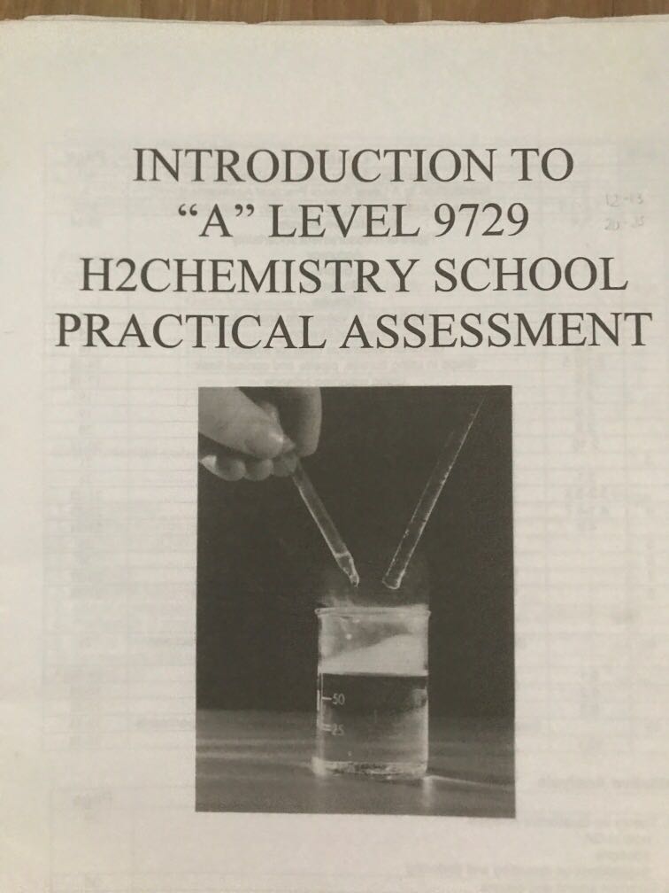 A level h2 chemistry notes practical, Hobbies & Toys, Books & Magazines ...