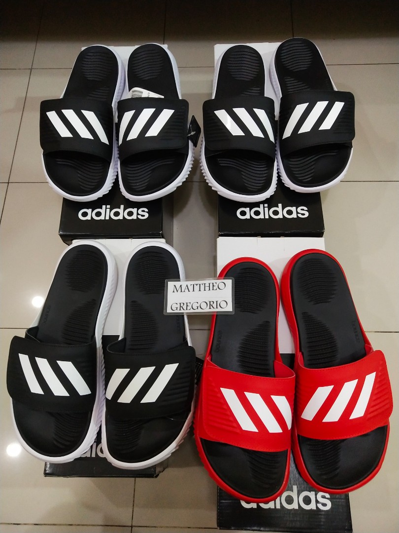 Adidas Alphabounce Slides, Men's Fashion, Footwear, Slippers & Slides ...