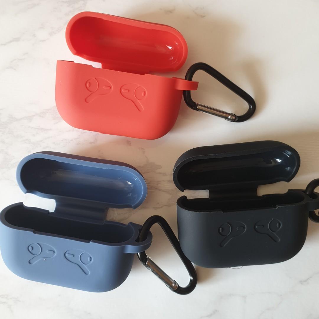 Airpod and Airpod Pro Silicone Rubber Case Anti-Loss with Hook ...