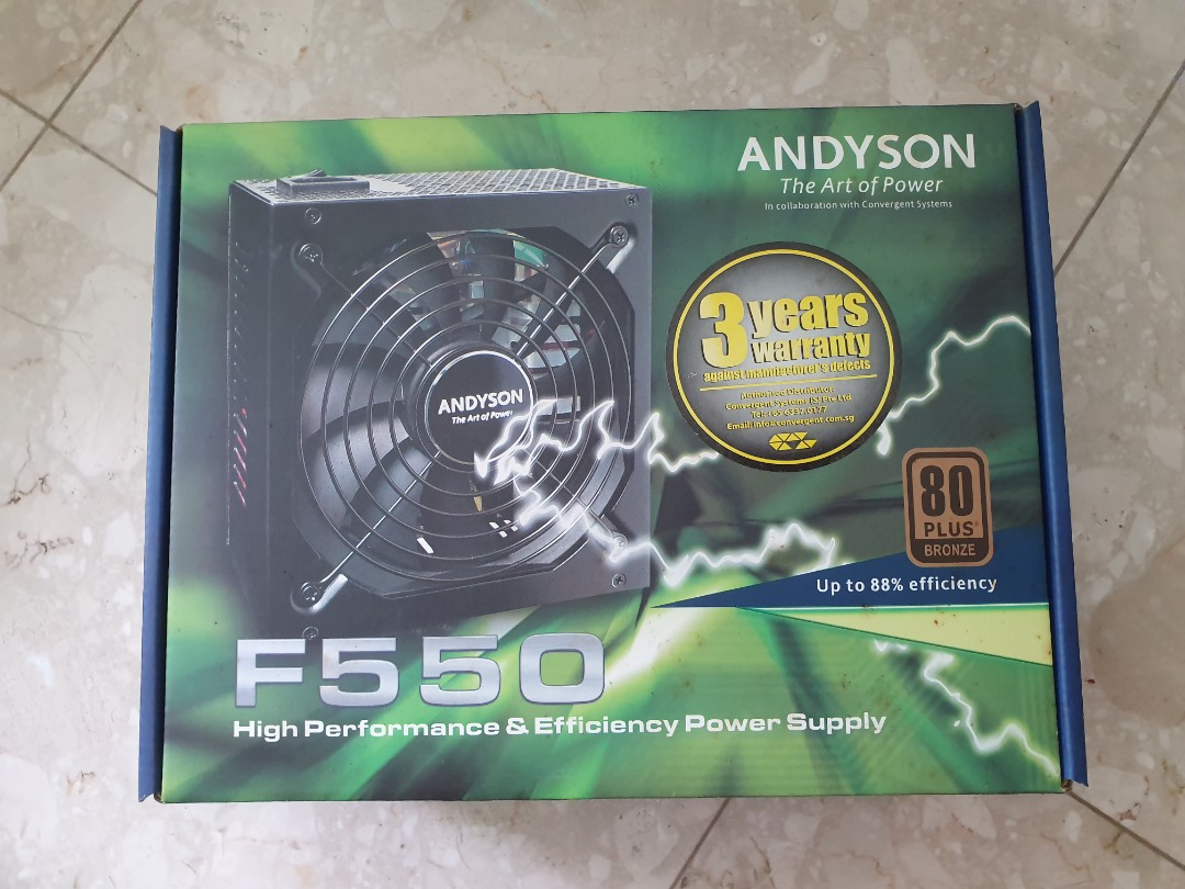 Andyson F550 550W Power Supply, Computers & Tech, Parts & Accessories ...