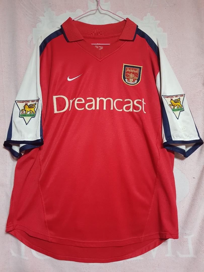 Arsenal Home Jersey Dreamcast Nike, Men's Fashion, Activewear on Carousell