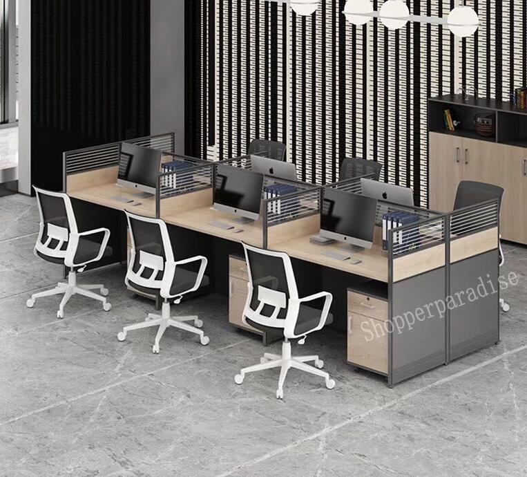 B3701-B3704 Workstation w Three Side Partitions, System Furniture ...