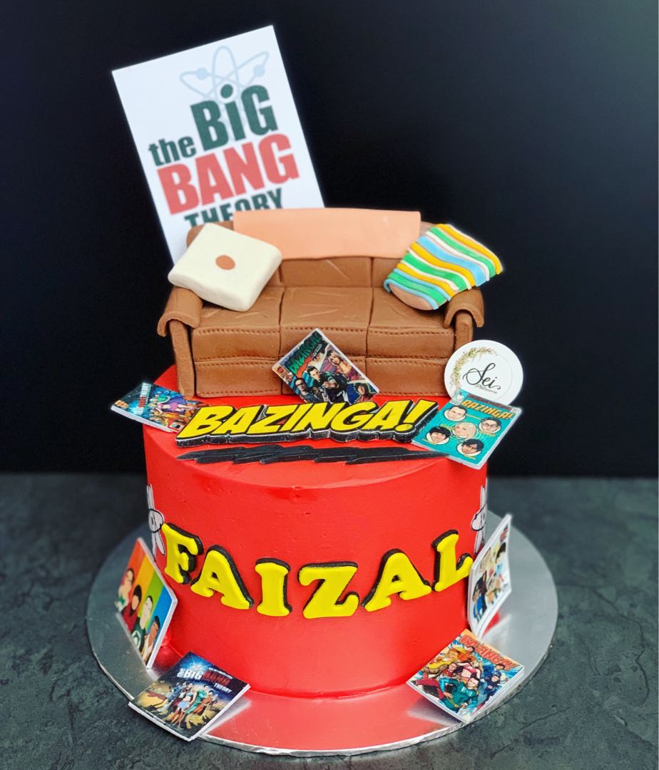 Big Bang theory cake, Food & Drinks, Chilled & Frozen Food on Carousell