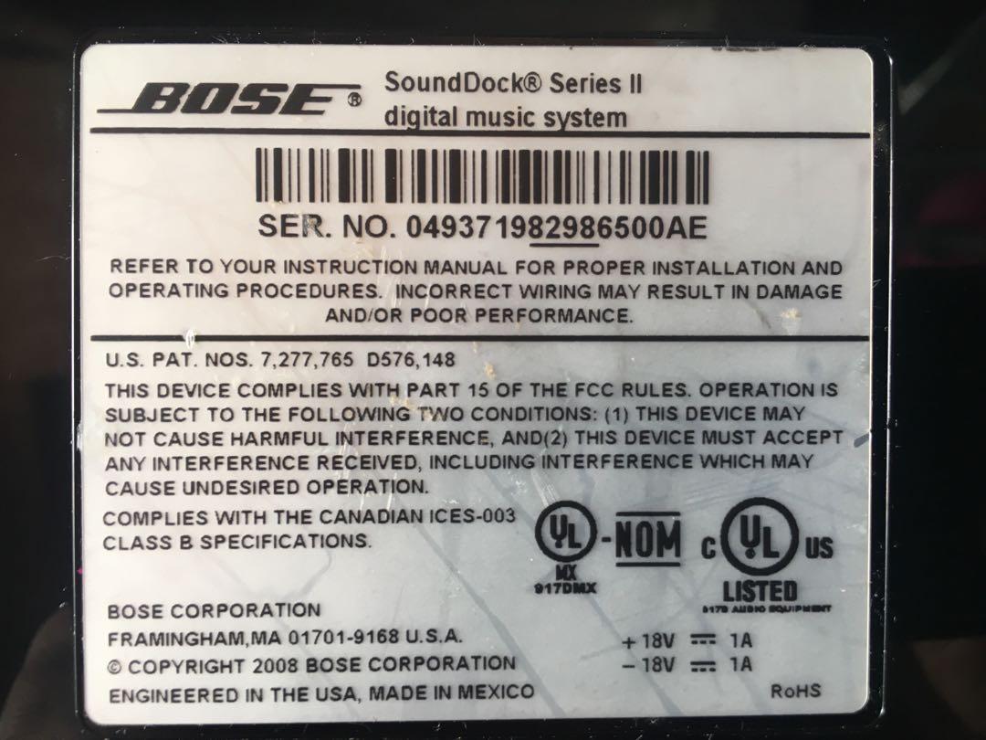 BOSE SOUNDOCK SERIES 2, Audio, Soundbars, Speakers & Amplifiers on ...