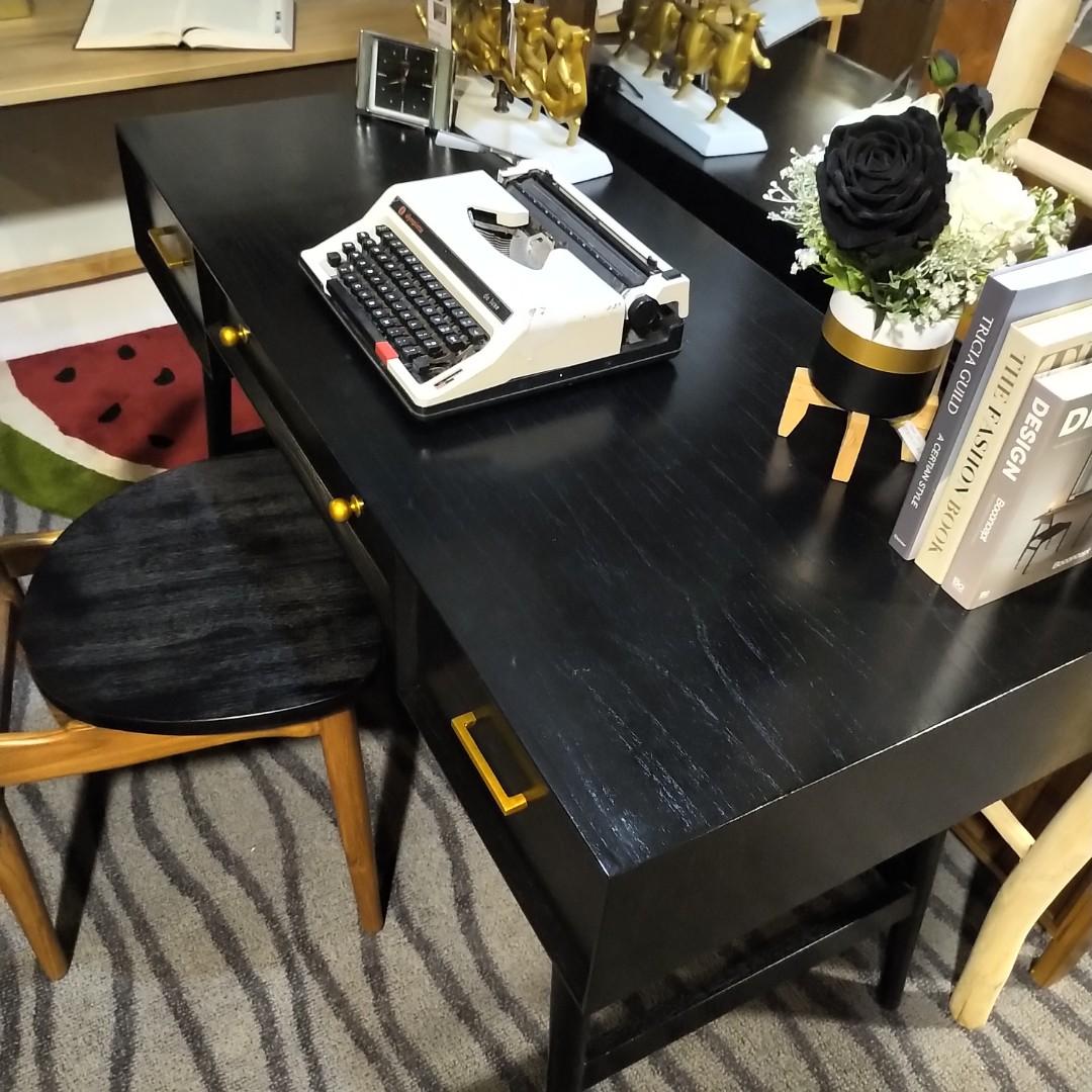 Brand new Roger desk in black, Furniture & Home Living, Kitchenware ...