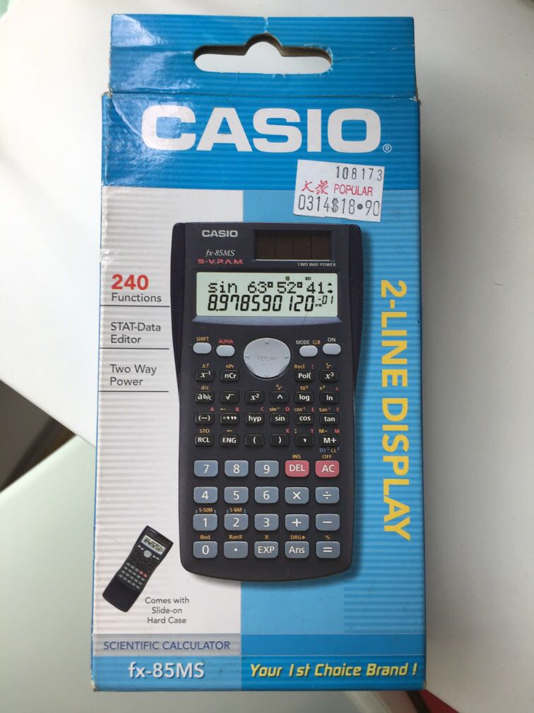 Casio Scientific Calculator FX-85MS, Hobbies & Toys, Books & Magazines ...