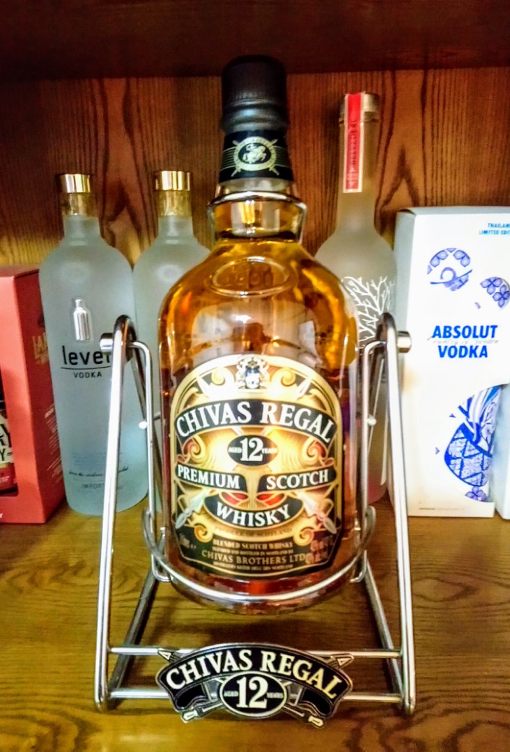 Chivas 2 Litre Cradle, Food & Drinks, Alcoholic Beverages on Carousell