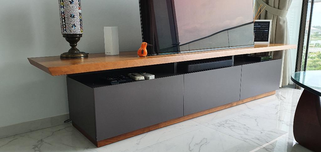 Custom Built solid TV Cabinet TV Console, Furniture & Home Living, Furniture, TV Consoles on ...