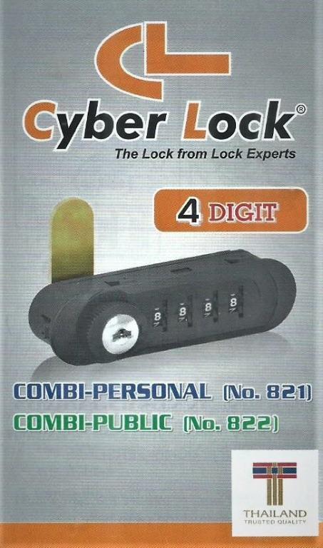 Cyber Lock 4-Digit Combination Lock, Furniture & Home Living, Security ...