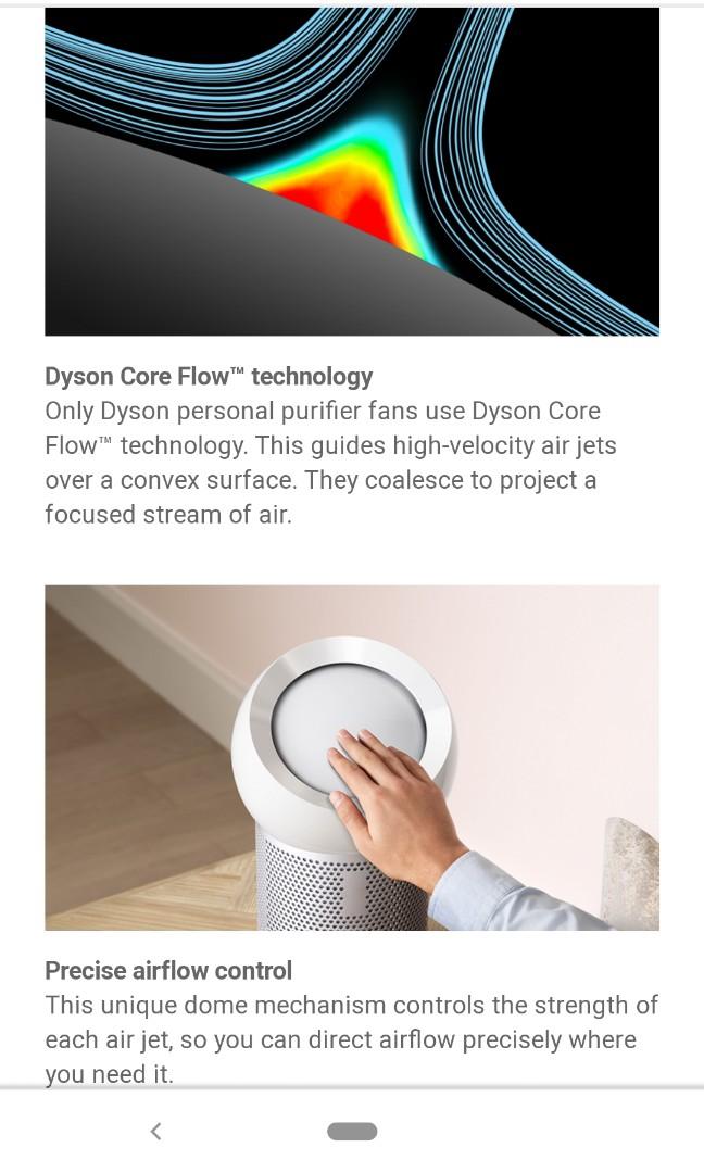 Dyson Pure Cool Me, Furniture & Home Living, Lighting & Fans, Fans on ...